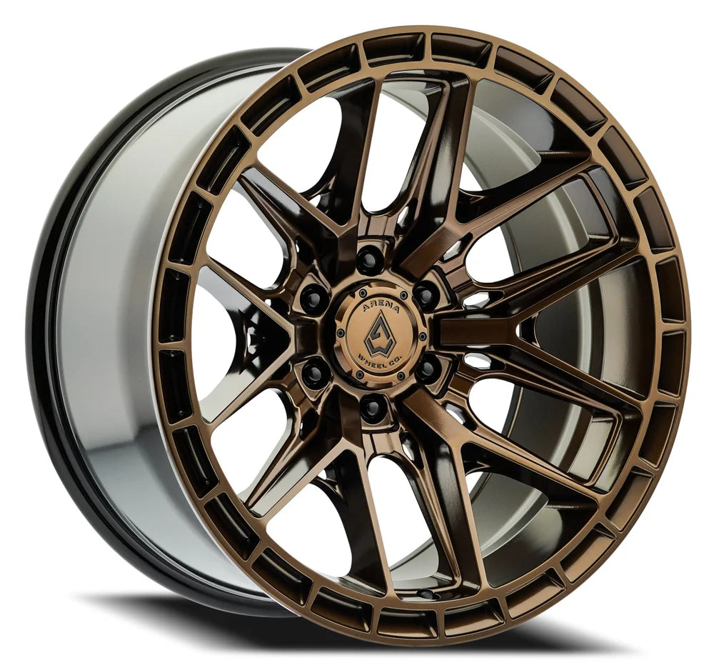 18x9 ARENA A114 BATTLE SMOKED BRONZE TINT CLEAR Wheel 6x135 (+1mm ...