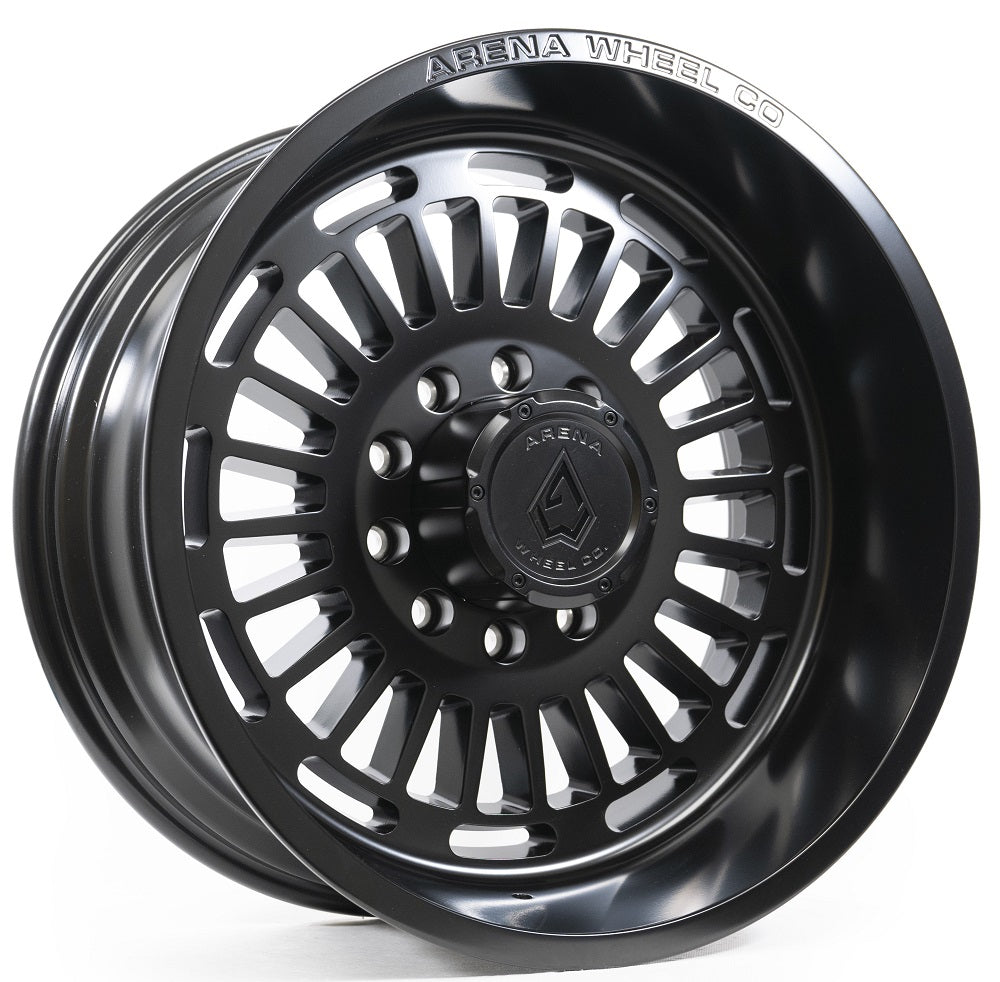 20x10 Arena A115 Tactic Satin Black DUALLY SUPER SINGLE Wheel 8x6.5 ...
